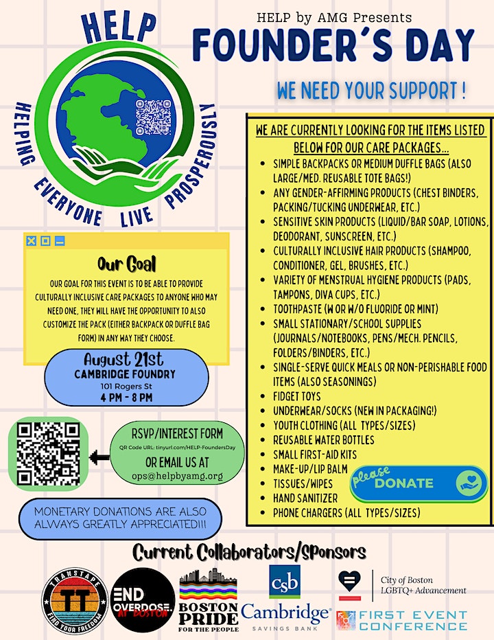 Founder's Day Celebration with TCNE and HELP by AMG - TCNE